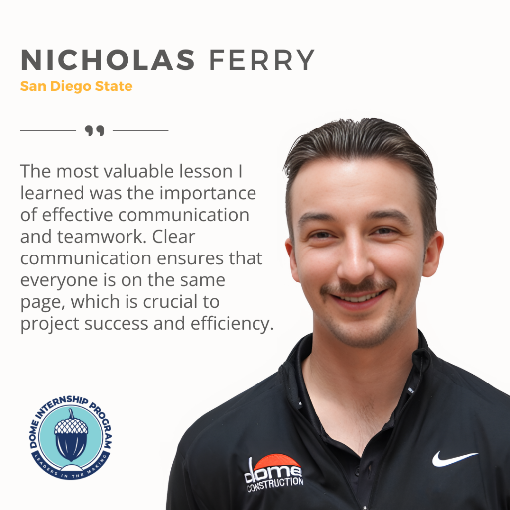 Meet Our Interns - Dome Construction